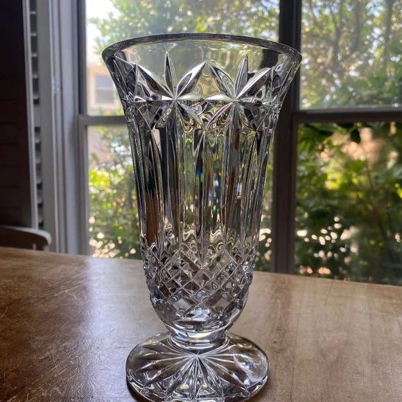 Vintage Waterford Crystal Glandore Waisted Vase Waterford Crystal